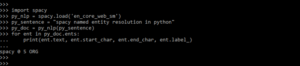 SpaCy ner | What is spaCy ner? | Methods and Examples