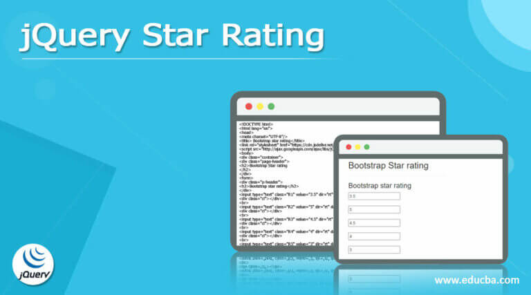 jQuery Star Rating | Learn the example of bootstrap star rating