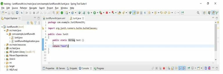 JUnit 5 RunWith | Project Structure and Class of JUnit 5 RunWith