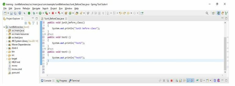 JUnit BeforeClass | Annotation and Examples of JUnit BeforeClass