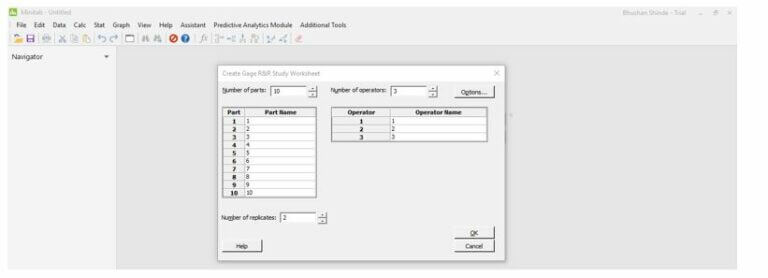 Minitab Msa How To Run An Msa In Minitab With Example
