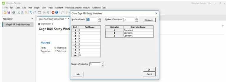 Minitab Msa How To Run An Msa In Minitab With Example