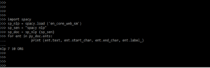 spaCy NLP | Information Extraction Language Processing System