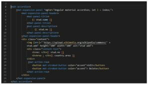 Angular Material Accordion | Project of Angular Material Accordion