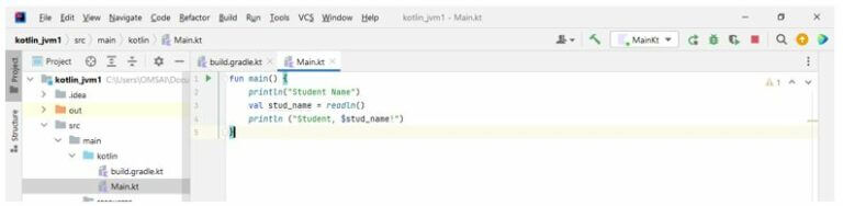 Kotlin Jvm How To Create A Project In Kotlin Jvm With Application