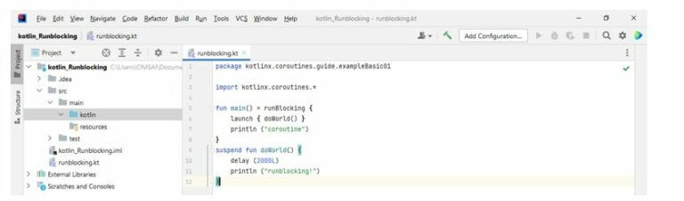 Kotlin runBlocking | How to Run Kotlin runBlocking with Diagram and FAQ?
