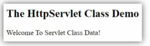 Servlet Class | Operate Methods, Variables, and Objects with Data