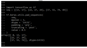 Keras pad_sequences | How to use Keras pad_sequences with Function?