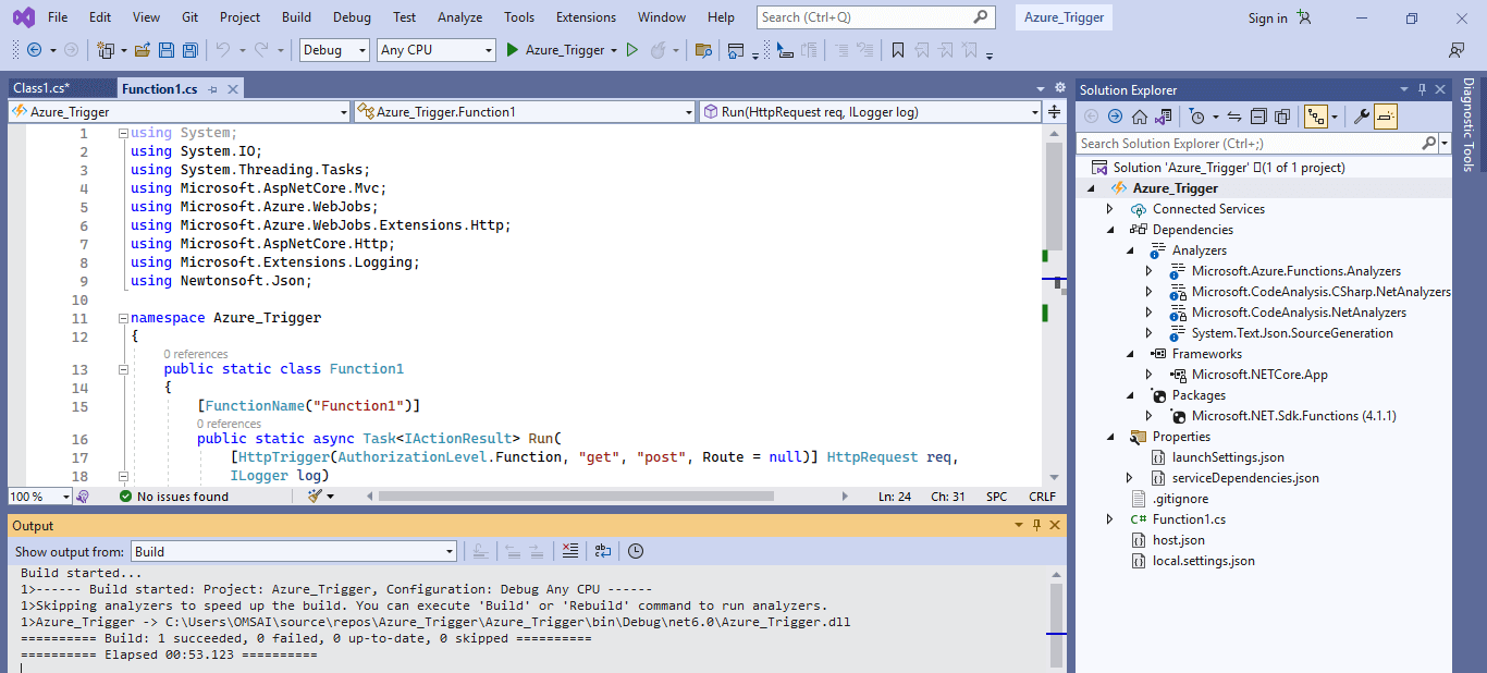 Azure Functions Trigger Azure Functions Trigger Webhook