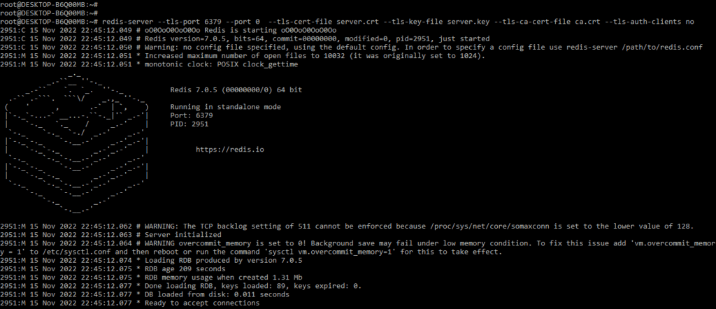 Redis Tls Enabling Tls In Redis At The Time Of Compilation