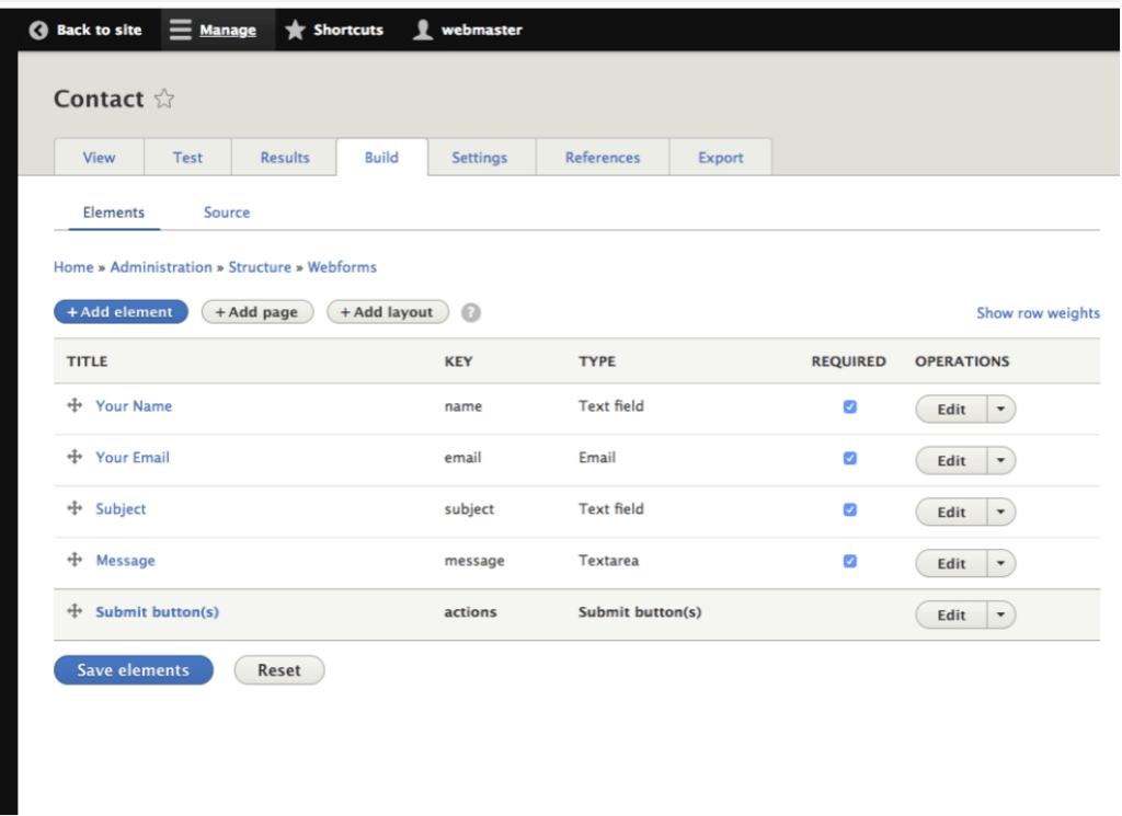 Drupal Webform Opensource Form Constructor And Acceptance Manager 