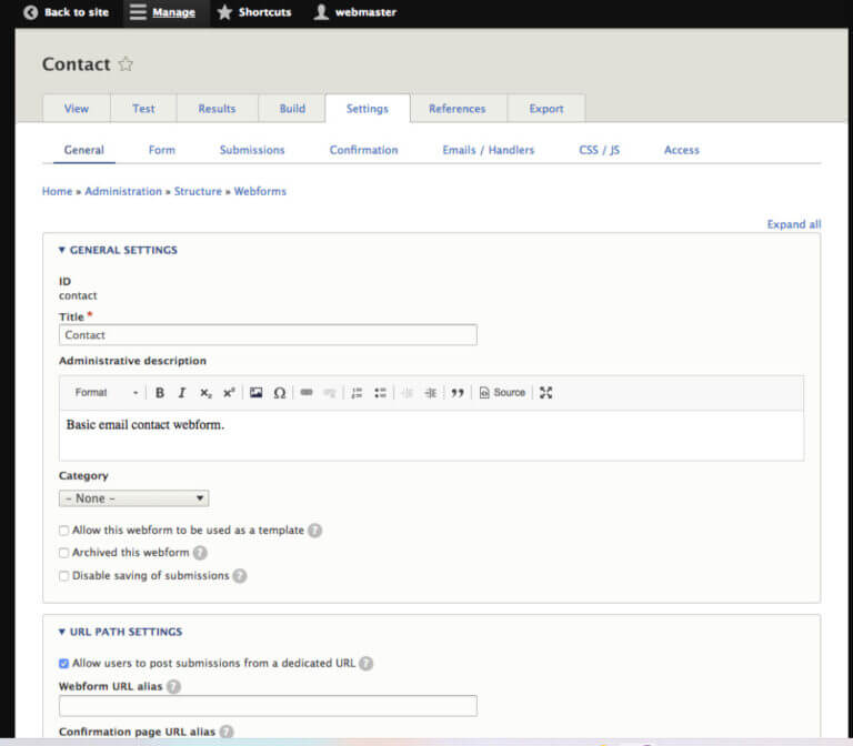 Drupal Webform | OpenSource Form Constructor & Acceptance Manager