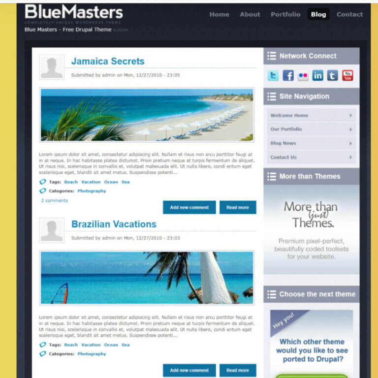 Drupal Free Themes | Quick Glance on Drupal Free Themes
