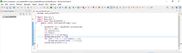 Java nio ByteBuffer | Create a Java nio ByteBuffer | Class Methods