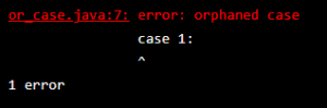 Orphaned Case Java | How to Fix an Orphaned Case Error?