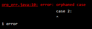 Orphaned Case Java | How to Fix an Orphaned Case Error?