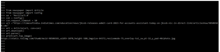 Python Newspaper | Library used for News Articles, Web Scraping