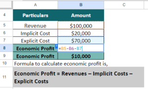 Economic Profit | Meaning, Formula, Calculation & Examples