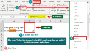 SEARCH Formula in Excel: How to Use? (Tutorial+Examples) | eduCBA
