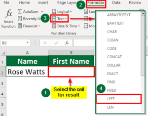 LEFT in Excel (Formula, Examples) | How to Use LEFT Function?
