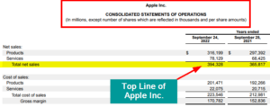 Top Line: Meaning, Growth, Examples (vs. Bottom Line) | EDUCBA