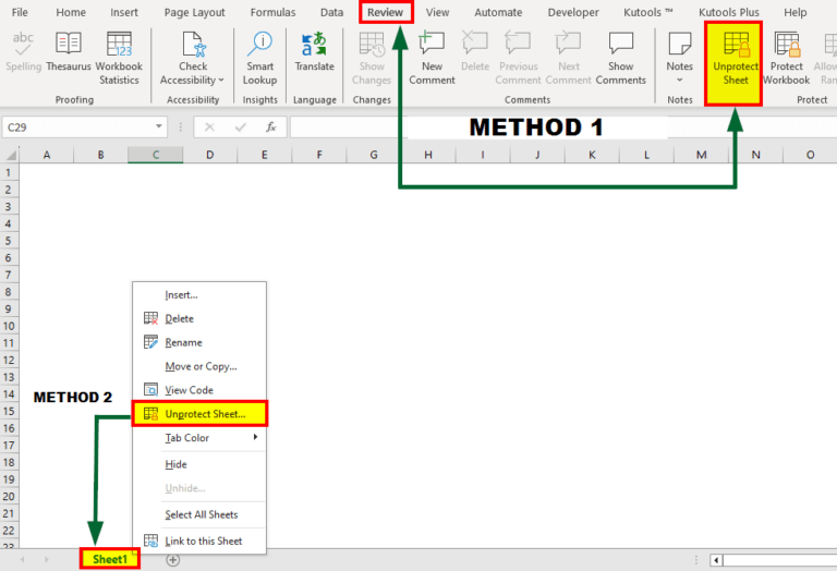 Protect Sheet in Excel - How to Protect, Lock, Unprotect Cells/Sheet?