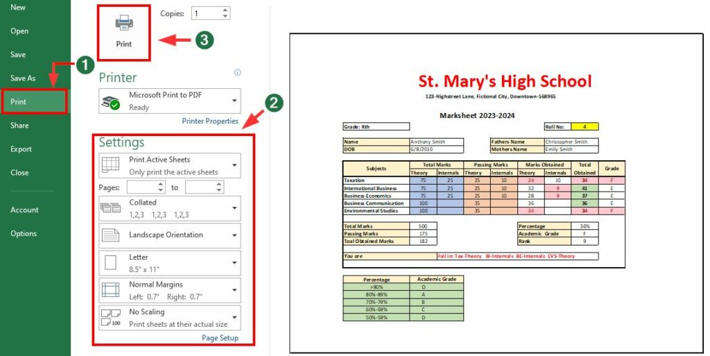 How to Create Marksheet in Excel? (IF, VLOOKUP, RANK, OR, AND)