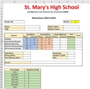 How to Create Marksheet in Excel? (IF, VLOOKUP, RANK, OR, AND)