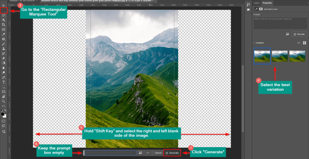 How to Use Photoshop Generative Fill? (Generate Background, Add Objects)