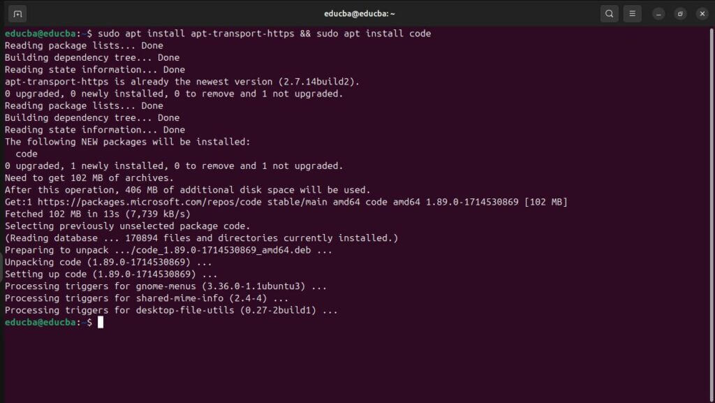 How to Install and Download VScode on Ubuntu | EDUCBA