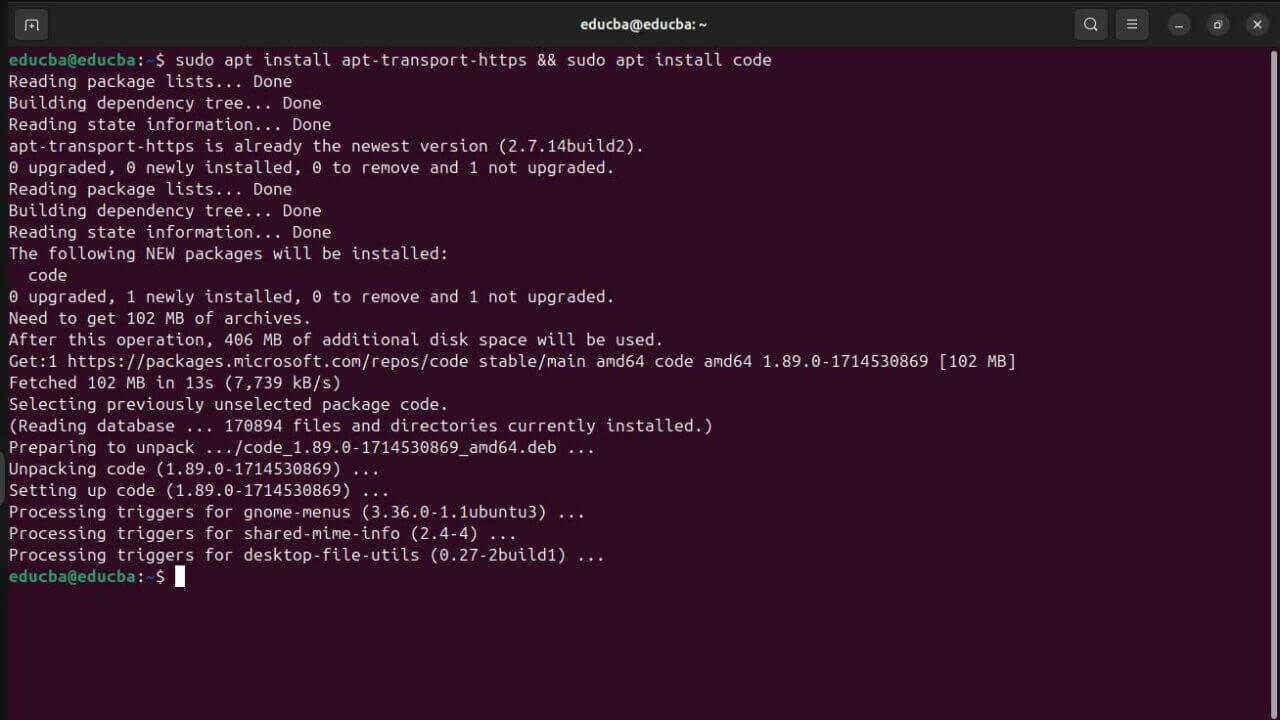 How to Install and Download VScode on Ubuntu | EDUCBA