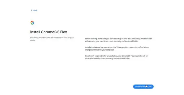 Installation Setup for ChromeOS Flex (USB Installer)