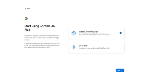 Installation Setup For Chromeos Flex Usb Installer