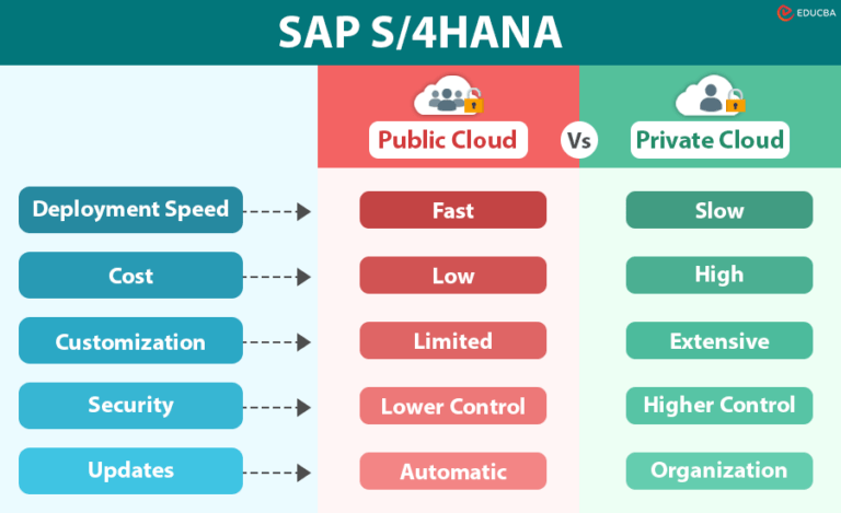 SAP S/4HANA Public Cloud vs. Private Cloud | Key Differences