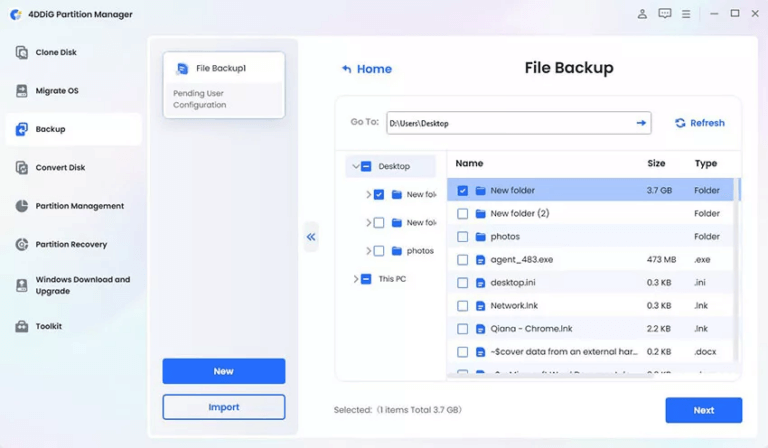 4DDiG Partition Manager vs. File History | Which Is Better?