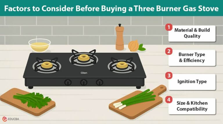 10 Factors to Look Before Buying a Three Burner Gas Stove